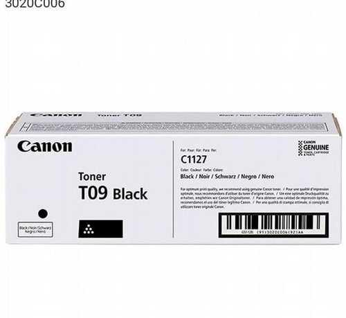 Тонер Canon T09 Лазерный Черный 7600стр, 3020C006