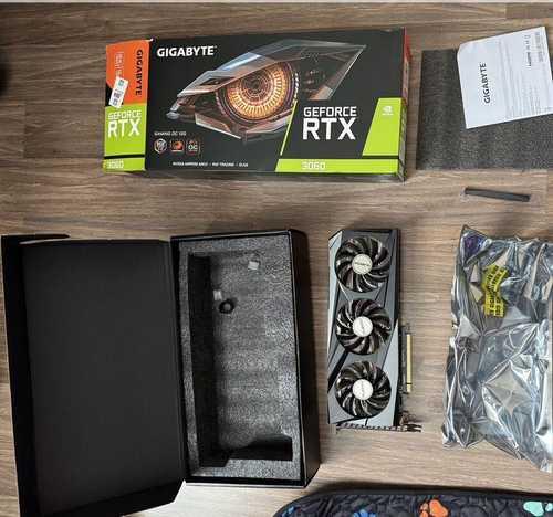 Видеокарта Gigabyte RTX3060 gaming OC 12gb