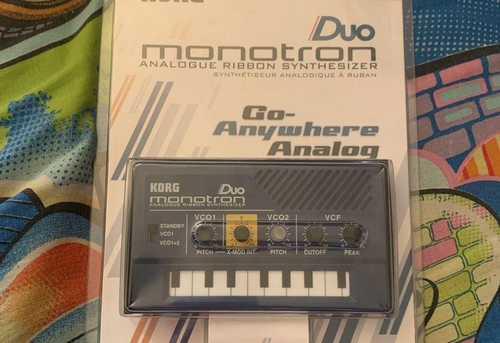 Аналоговый синтезатор korg monotron duo