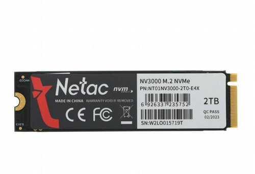 Новый nvme SSD накопитель Netac NV3000 M.2 2 тб