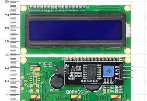 LCD дисплей 1602 I2C HD44780