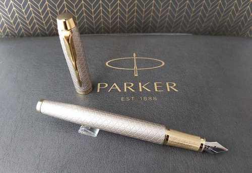 Ручка Parker IM Premium Warm Silver/Gold GT F
