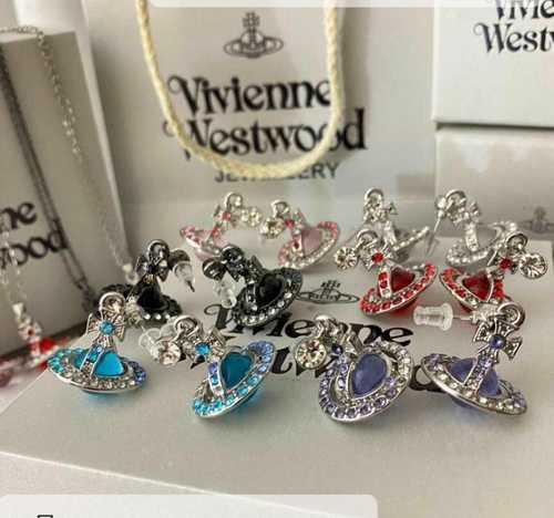 Серьги и кулон Vivienne Westwood с упаковкой