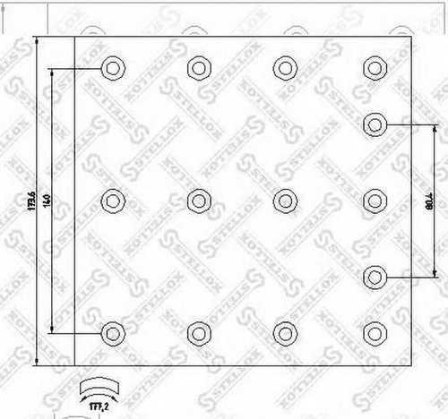 Тормозные накладки stellox, 8501098SX