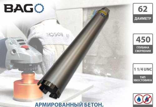 Коронка алмазная 62x450 Hilberg 1 1/4 UNC HD707