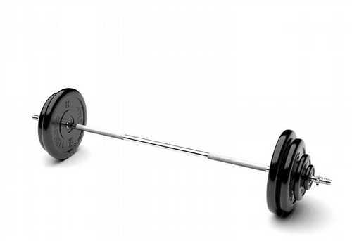 Штанга обрезиненная MB Barbell Atlet 90кг