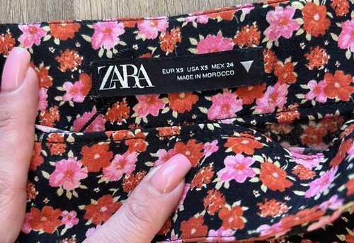 Юбки макси zara в цветочек и шелковая юбка zarina