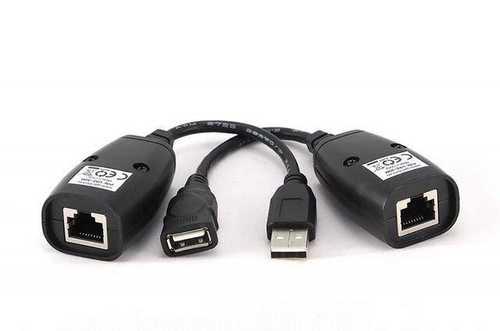 Удлинитель USB 2.0 по витой паре Cablexpert UAE-30