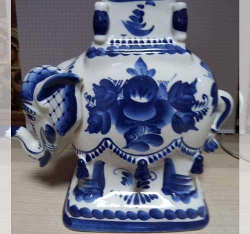Гжель голубая