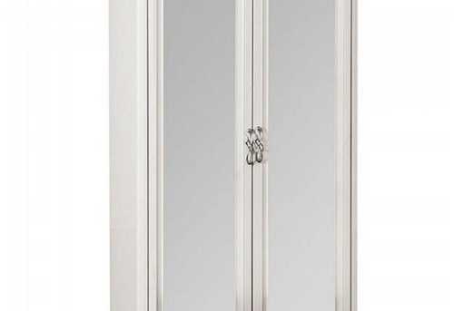 Шкаф Мишель 2-дверный с зеркалом белый матовый