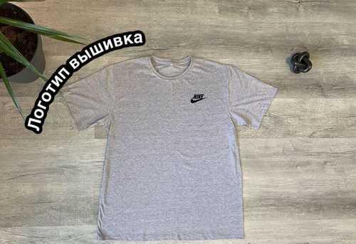 Футболка Nike светло-серая мужская новая