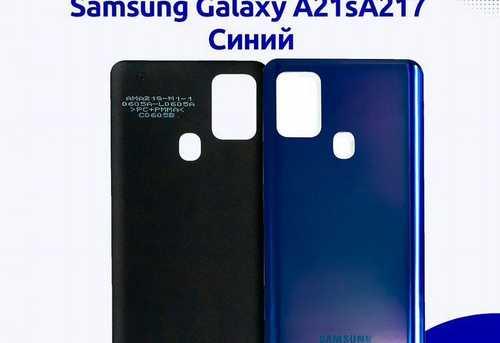 Задняя крышка для Samsung Galaxy A21s/A217 Синий