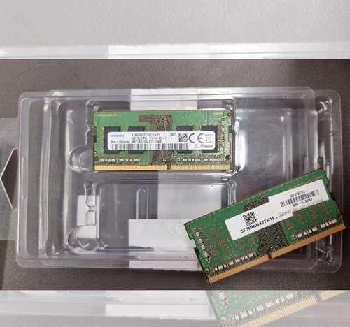 Оперативная память DDR4 sodimm 2x4 Gb Samsung 3200