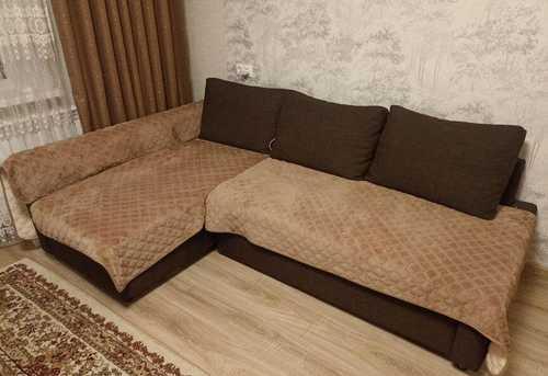 Модульный диван Фрихетэн brown икеа (IKEA)