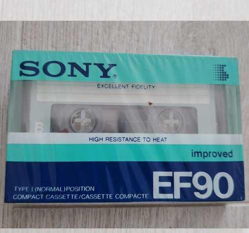 Аудиокассета sony EF90 новая в упаковке