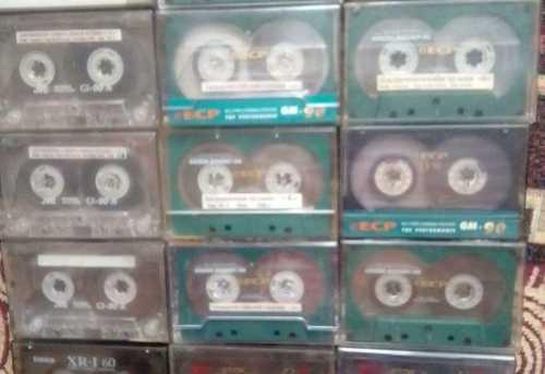 Аудиокассеты ESP, JVC, TDK.лотом 18шт