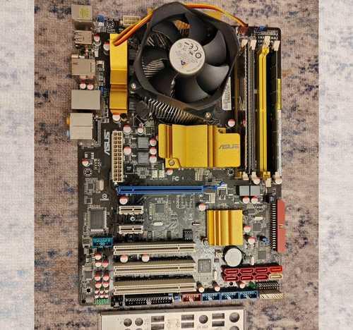 Asus P5q green   Core quad q9550 комплект