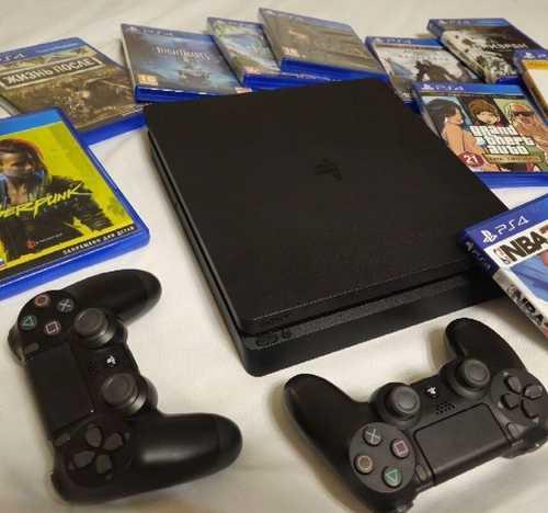 Sony PlayStation 4 Slim 1Tb с играми