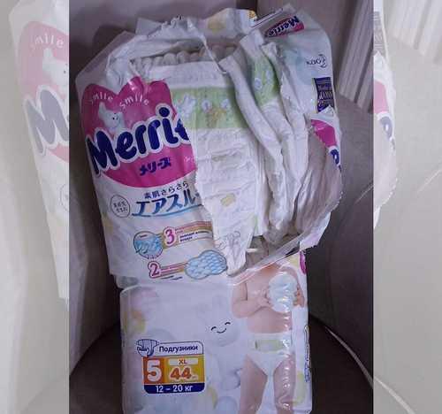 Подгузники Merries XL