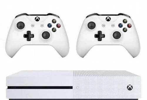 Xbox One s в идеальном состоянии с 2 джостиками