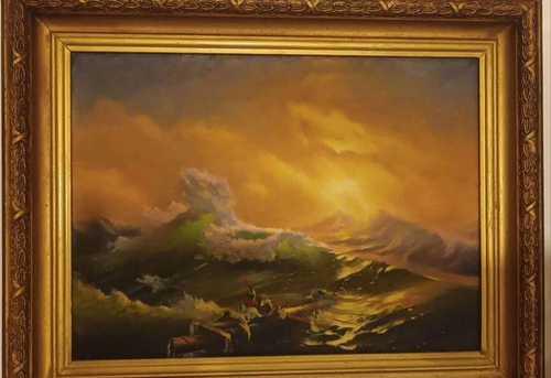 Картина маслом на холсте "После бури"