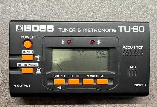 Гитарный тюнер Boss TU-80