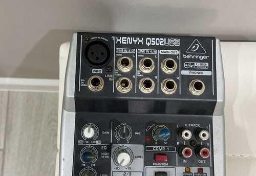 Микшерный пульт "Behringer Q502USB"