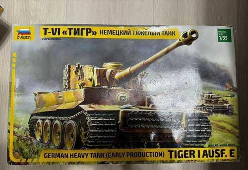 Модель танка Тигр 1:35 + краски и клей