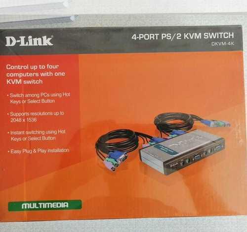 Переключатель KVM D-Link 1:4