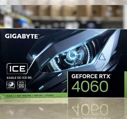 Видеокарта gigabyte RTX 4060 (8Gb) eagle OC ICE