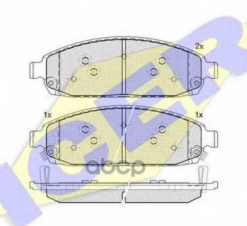 Колодки тормозные 181713 Icer