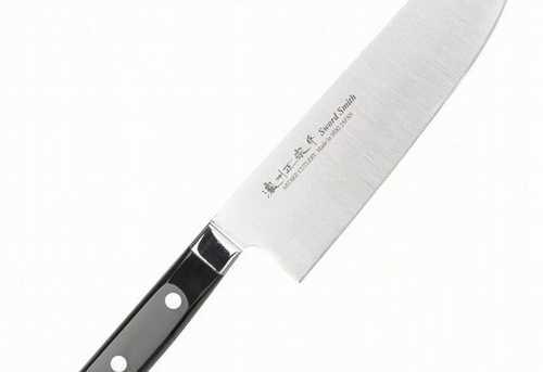Нож кухонный сантоку Satake Stainless Bolster 803