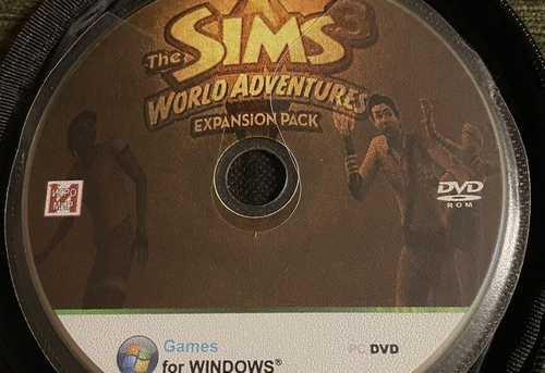 DVD диск с игрой The Sims 3 World Adventures