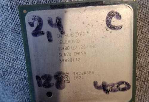 Процессор Intel '02 celeron 2,40CHZ/128/400