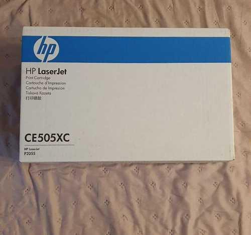 Картридж новый HP CE505XC