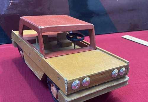 Машинка игрушка из дерева СССР