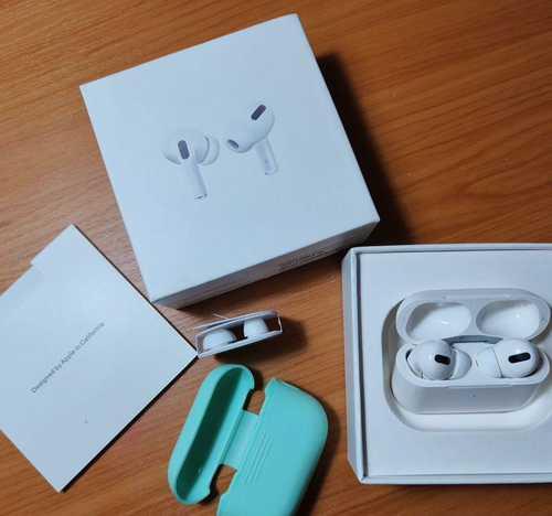 Беспроводные наушники apple airpods pro с чехлом