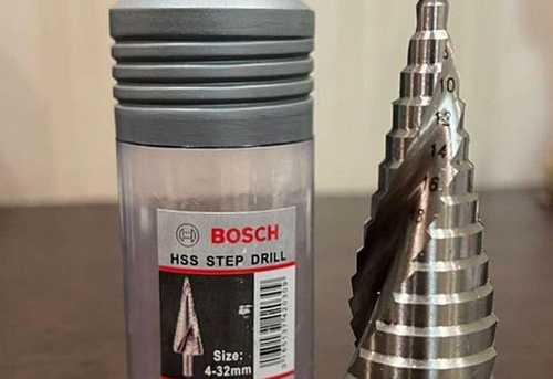 Ступенчатое сверло по металлу 4-32 мм bosch