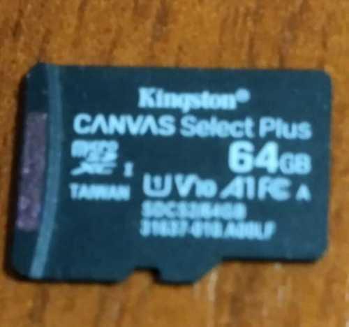 Карта памяти microsd 64Гб и 8 Гб