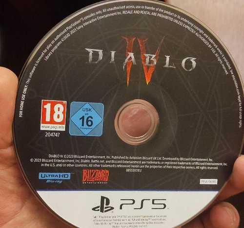 Diablo 4 диск на ps5