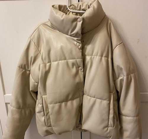 Куртка stradivarius из эко кожи