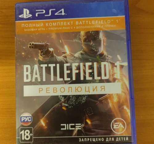 Диск с игрой Battlefield 1 для PS4