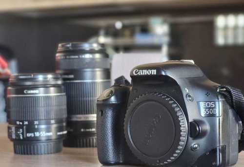 Canon 550D + 3 объектива, пульт ду