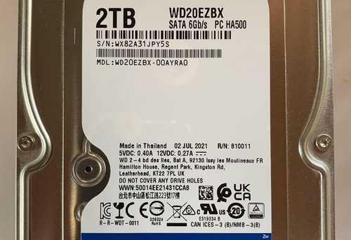 Жесткий диск wd blue 2tb