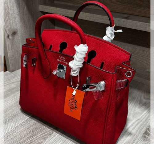 Сумка женская Hermes birkin 30 серебро