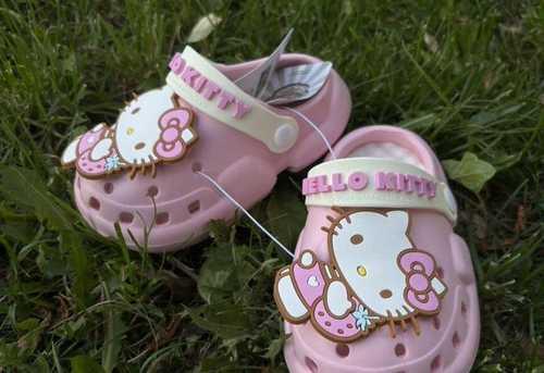 Сабо crocs для девочки Hello Kitty