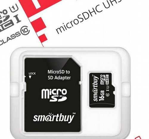 Карта памяти smartbuy microsdhc 16 Гб Class 10