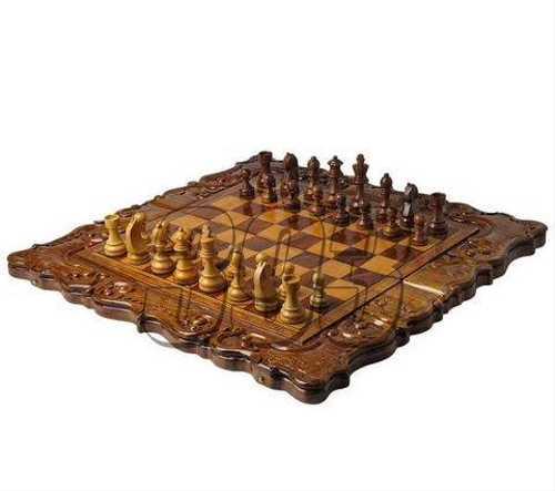 Шахматы, нарды, шашки Рим (с серебром) (6937)