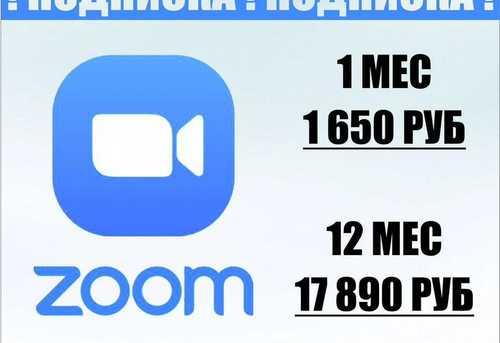 Подписка Zoom Pro платная для вас 1 месяц - 1 год