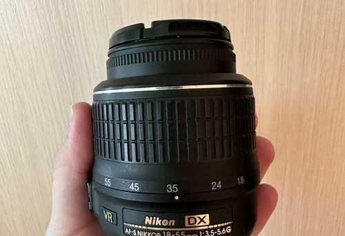 Объектив nikon DX AF-S nikkor 18-55mm 1:3.5-5.6G